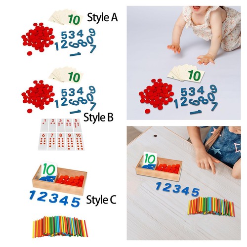 Montessori Cards & Counters Montessori Toys Mathematics Counting Number ...