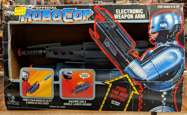Robocop Alpha Commando Weapons Arm Tested Working Lights & Sound 1998 ...