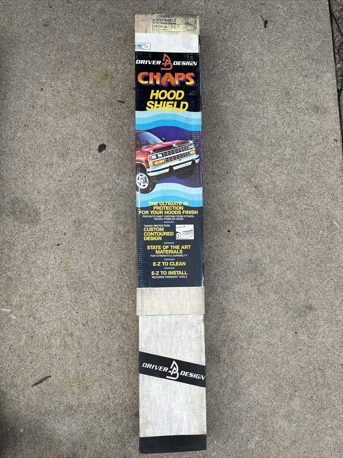 1985-1990 Chevy S10 GMC Clear Bug Deflector Hood Stone Guard Bug Shield ...