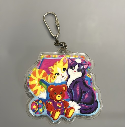 Vintage Lisa Frank Cat Kitten Puffy Keychain 90s | eBay