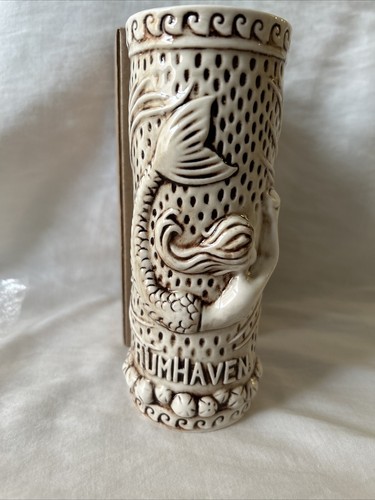 TikiRob Rumhaven Tiki Mug Mermaid Siren Cup Tumbler Vase Drinking Glass ...
