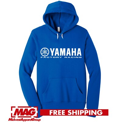 YAMAHA FACTORY RACING PREMIUM FLEECE HOODIE Motocross Sweatshirt ATV ...