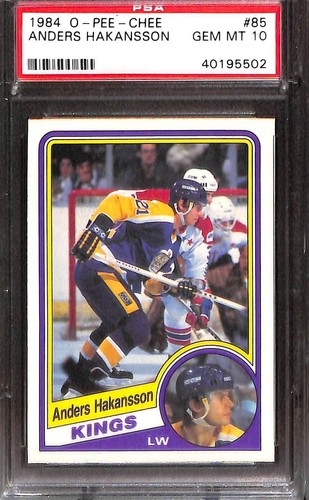 1984 O-PEE-CHEE #85 Anders Hakansson PSA 10 GEM-MT 40195502 | eBay UK