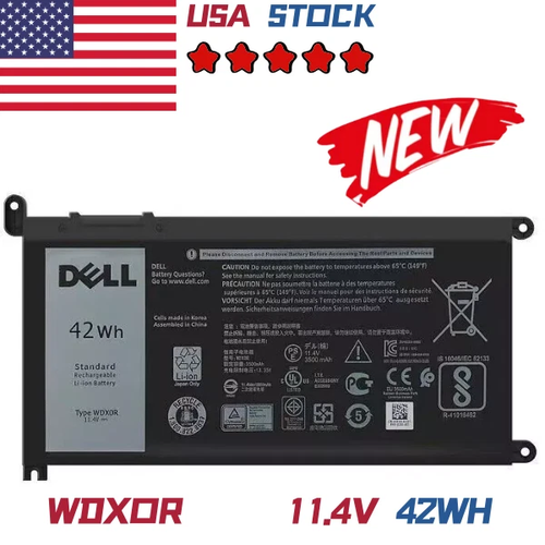Dell WDX0R 42Wh 11.4V Li-Ion Laptop Battery For Dell Inspiron for sale ...