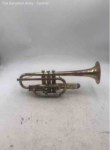 Brass Musical Instrument Cornet With Hard Case And Woodwind Marching ...