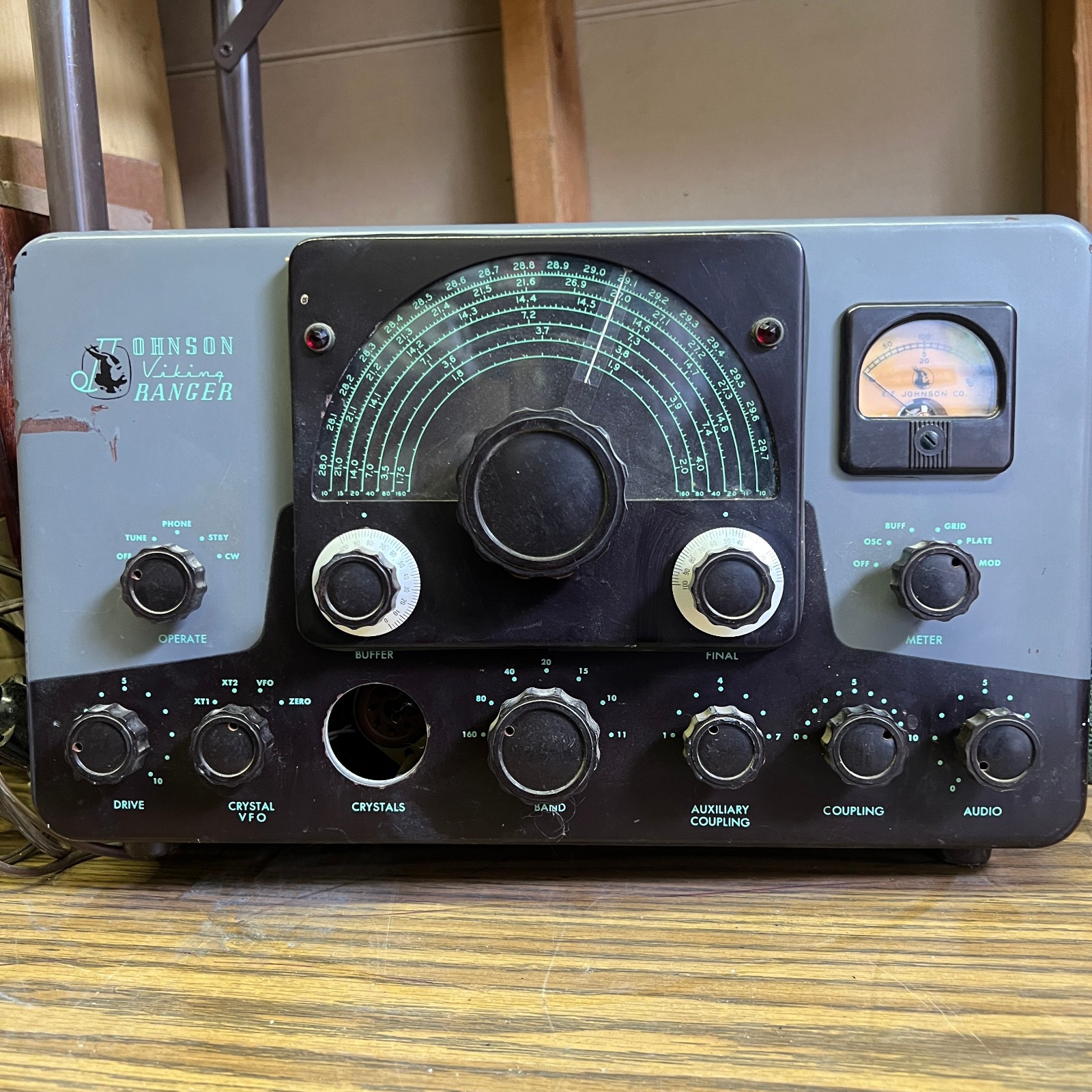 Johnson VIKING RANGER Transmitter HAM Radio Untested | eBay
