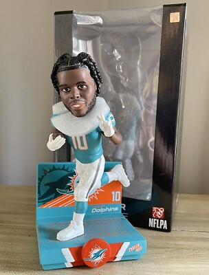 The Cheetah TYREEK HILL Deuces Touchdown Pose MIAMI DOLPHINS Bobblehead ...