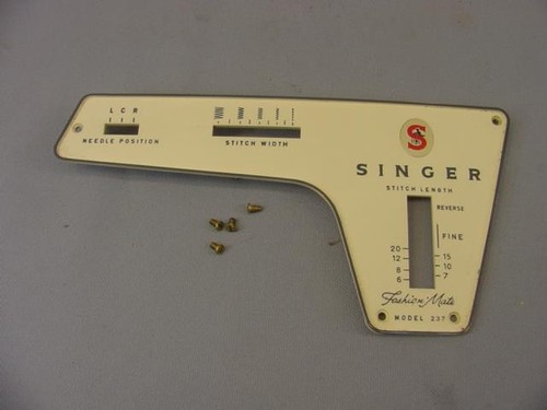 Singer 237 Part #2 – Front Panel - Pristine | eBay