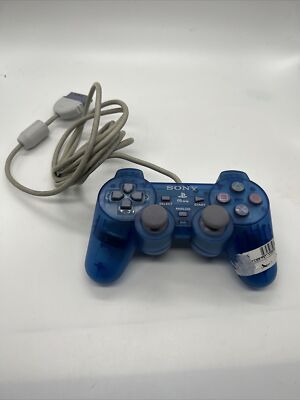PlayStation PSone PS1 Controller - Clear Ocean Blue (OEM Sony SCPH-110 ...