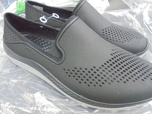 New Crocs Lite Ride 360 Slip On Men's 9 Black/Light Grey | eBay