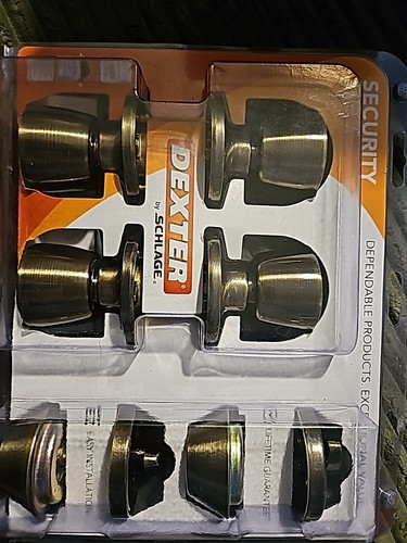 Door Knobs And Dead Bolt Set Dexter Antique Brass Models Sealed Kit | eBay