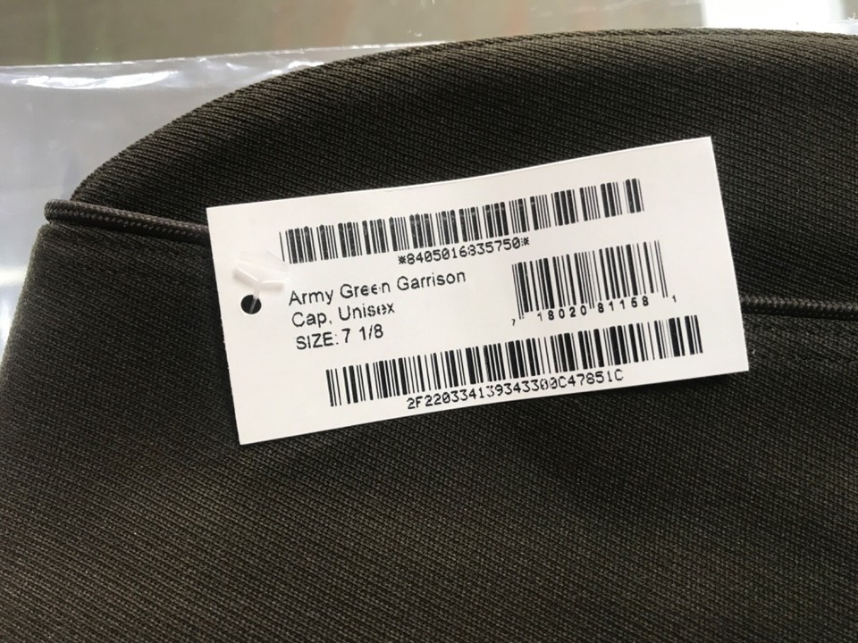 AGSU Male Army Green Service Uniform Cap Garrison Unisex 71/8 | eBay