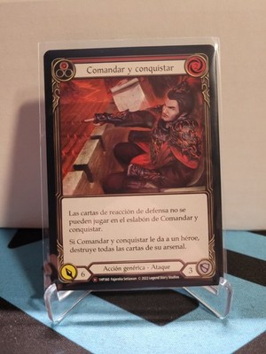 Flesh and Blood FAB Command and Conquer NM SPANISH HP1 BLACK LABEL | eBay