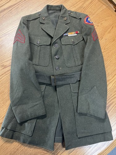 WWII USMC 6th Marine Division Uniform Jacket / Pants Named | eBay
