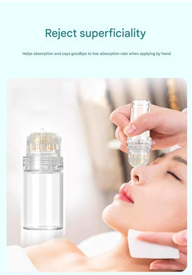 Hydra Derma Stamp Roller Microneedle Serum Infusion Applicator 20 Pin ...