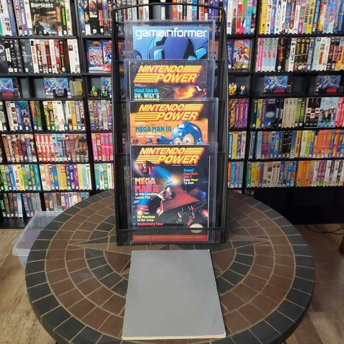 Mega Man Nintendo Power & Game Informer Magazines + Rack & Protectors ...