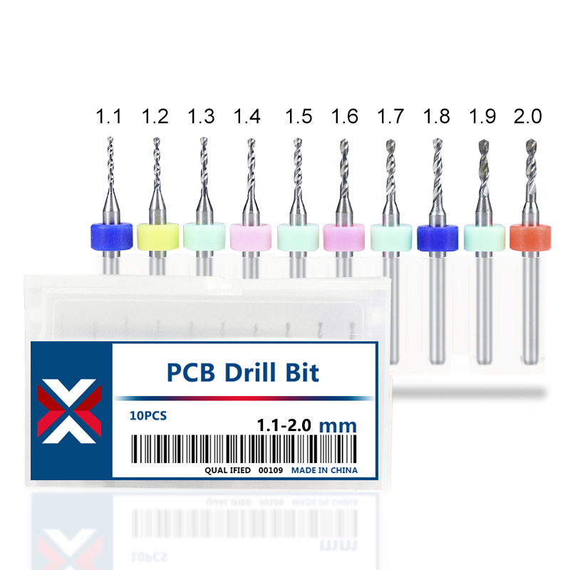 10pcs PCB Micro Drill Bits Set CNC Tungsten Steel for Jewelry Rotary ...