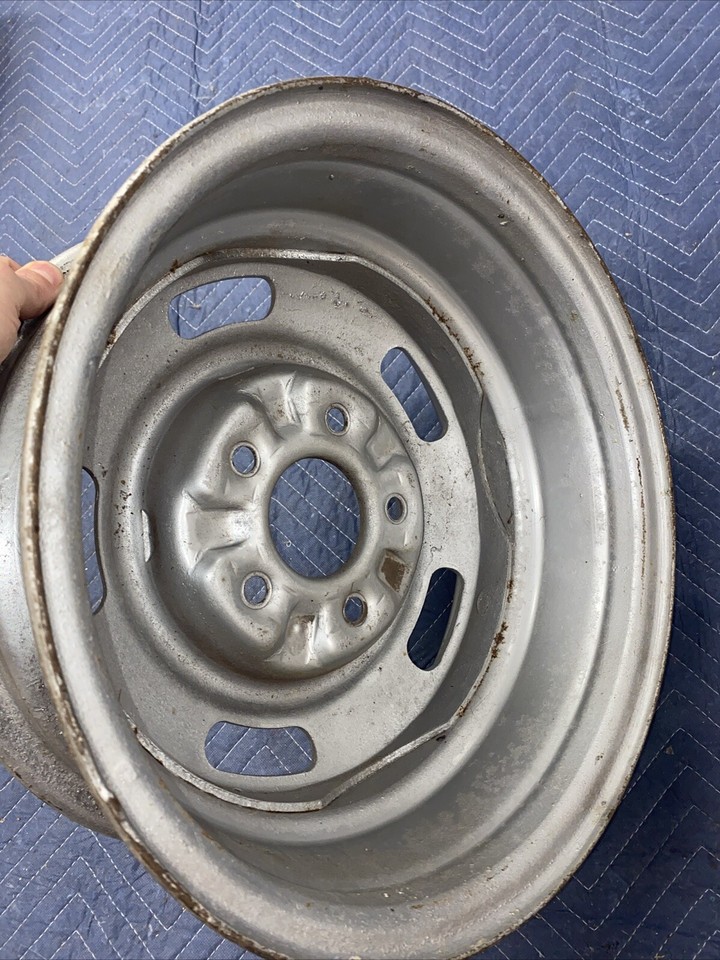 Chevy Rally Wheel Rim 14x6 AE Code Single Spare Camaro Chevelle Nova K ...