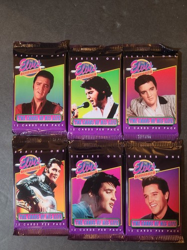 THE ELVIS COLLECTION SERIES 1 TRADING CARDS COMPLETE 6 VERSIONS SEALED ...