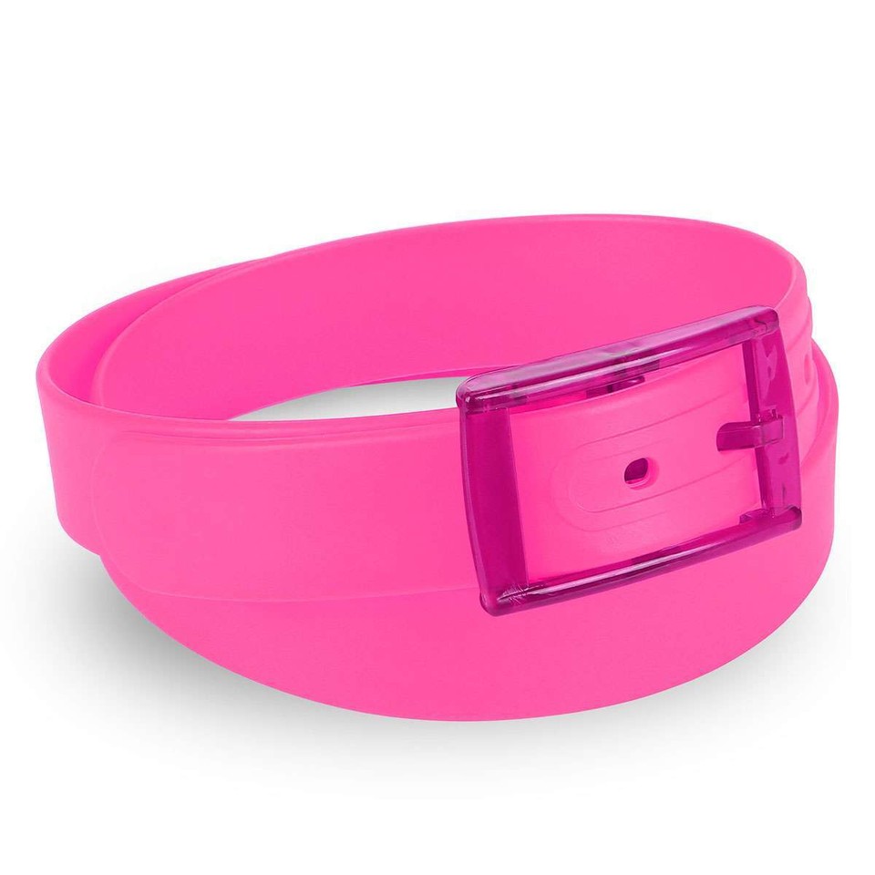 New Adjustable Cut to Fit Rubber Plastic Jelly Silicone Casual Belt w ...