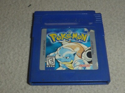 NINTENDO GAMEBOY GAME CARTRIDGE ONLY POKEMON BLUE VERSION CART ORIGINAL ...