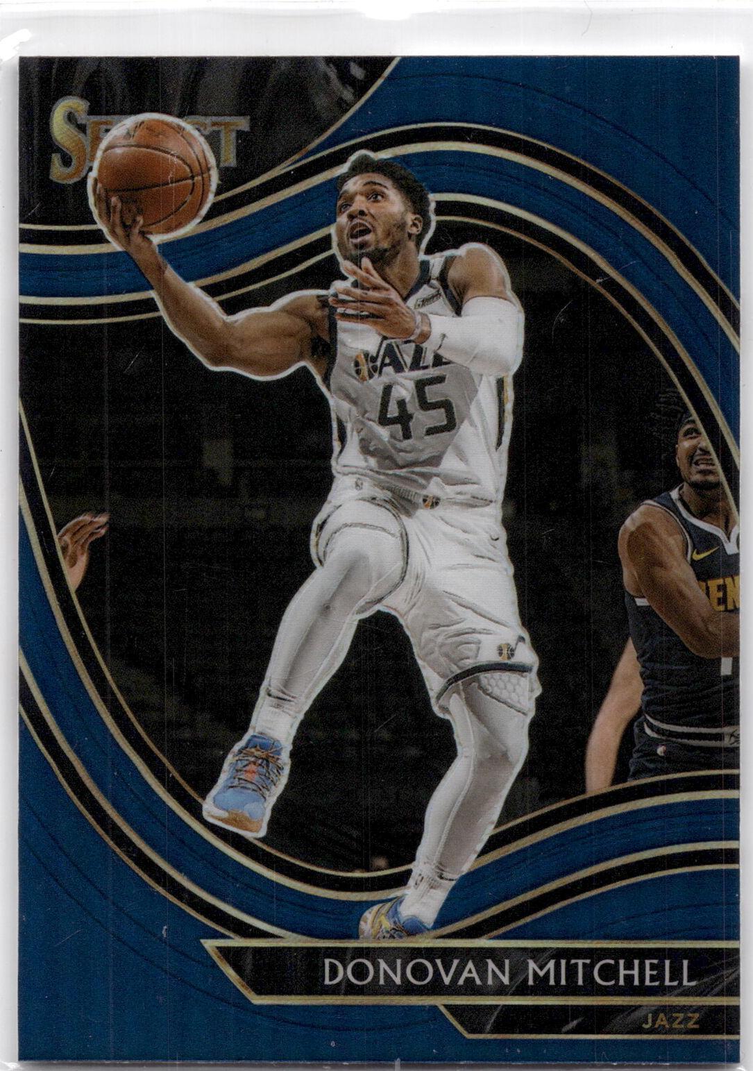 2020-21 Panini Select - Courtside Donovan Mitchell #218 Blue Prizm for ...