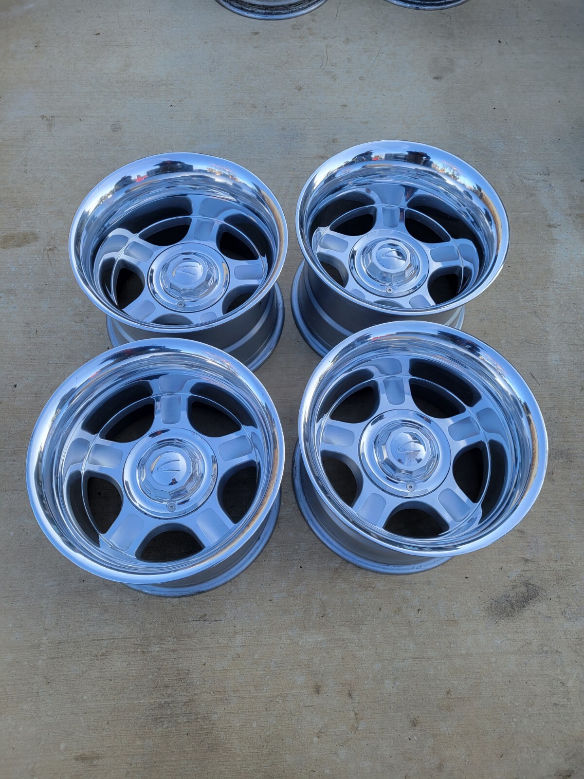 15x10 5x5 Carusi Wheels | 5 Spoke | Silver | Chrome Plated | Steel ...
