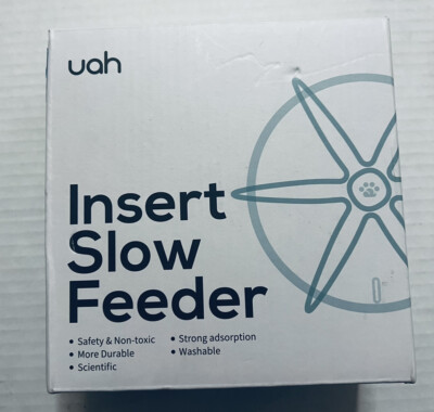 Uah Slow Feeder Insert Silicone Spiral Pet Slow Feeder Plug-in Washable ...