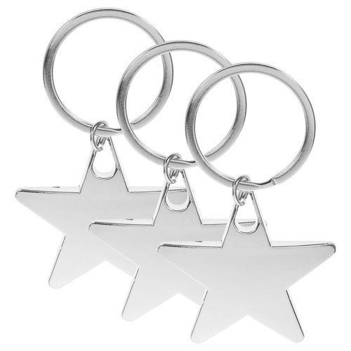 3 Pcs Key Chain Pendant Woman Keychain Metal Ornament Star Chains | eBay