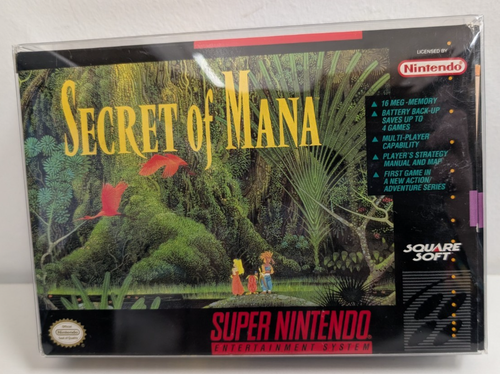 Secret Of Mana Super Nintendo SNES Squaresoft Complete In Box Authentic ...