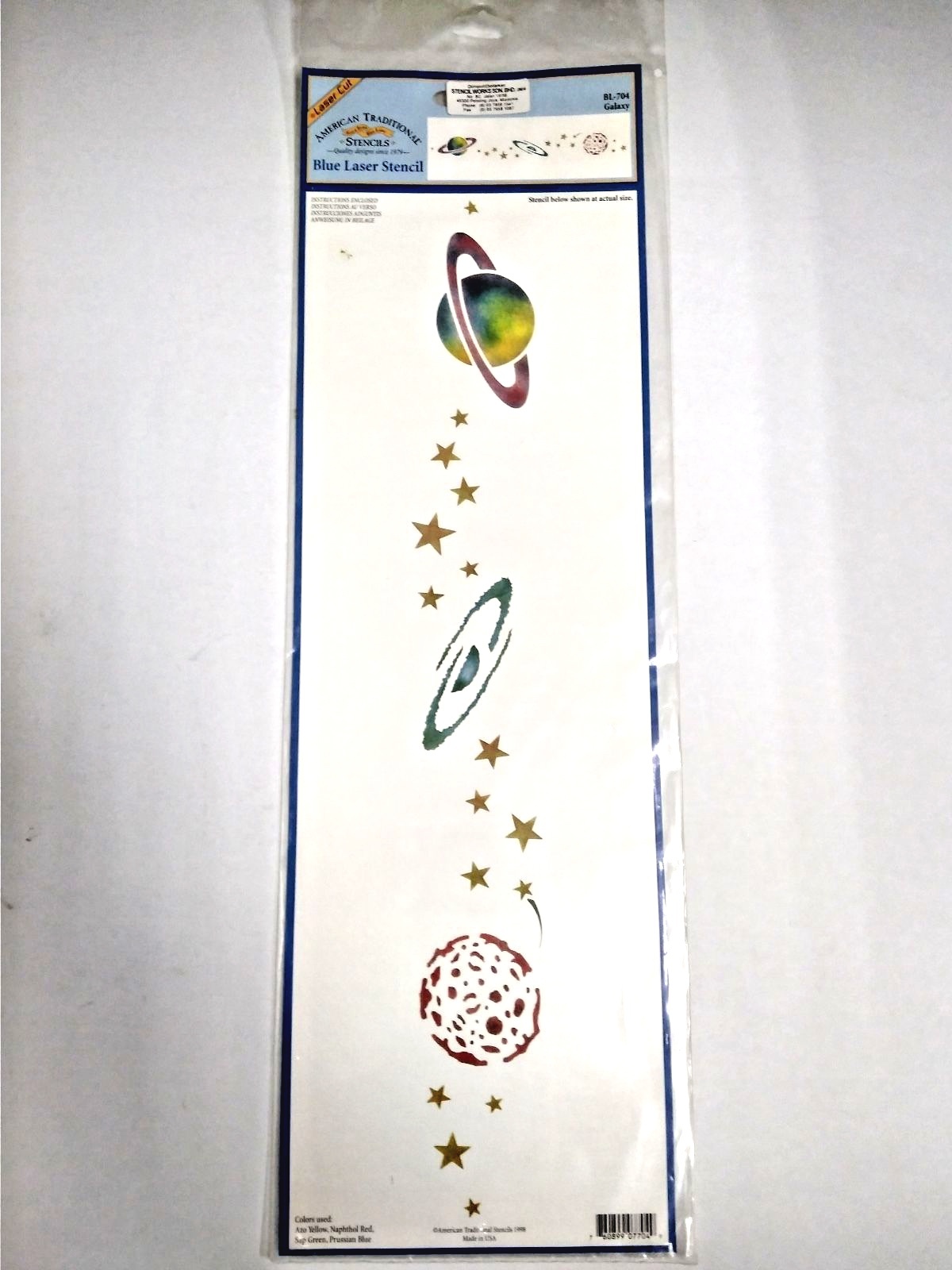 American Traditional Blue Laser Stencils 5"x16" Laser Cut 7mil Assorted ...