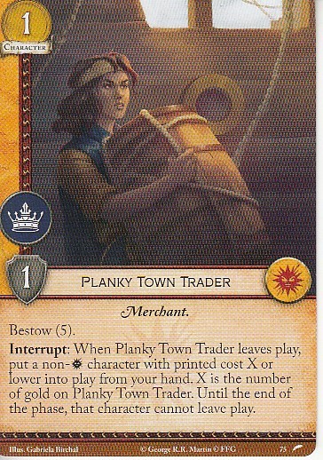 3 x Planky Town Trader AGoT LCG 2.0 Game of Thrones Favor of the Old ...