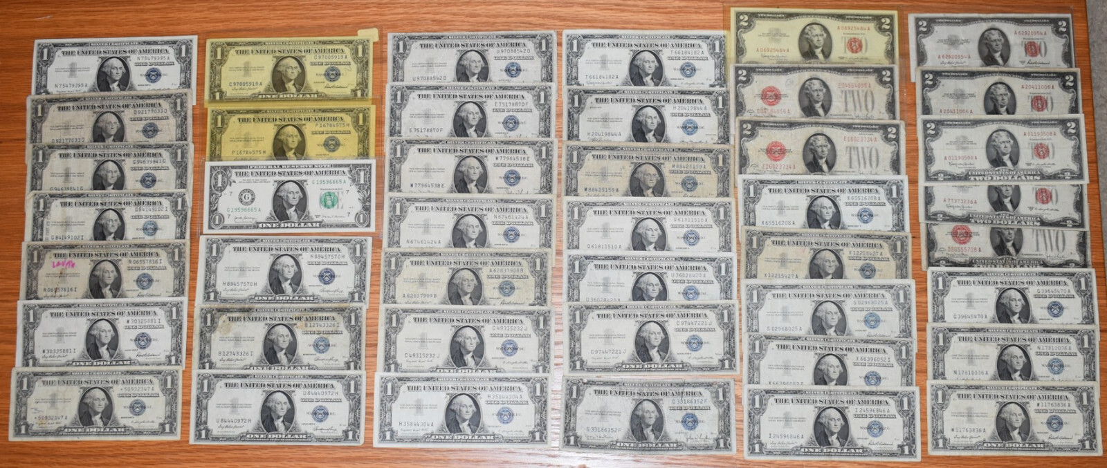 1928G/2017 U.S. Notes Silver Certificates FRN $1 $2 Banknotes - Vintage ...