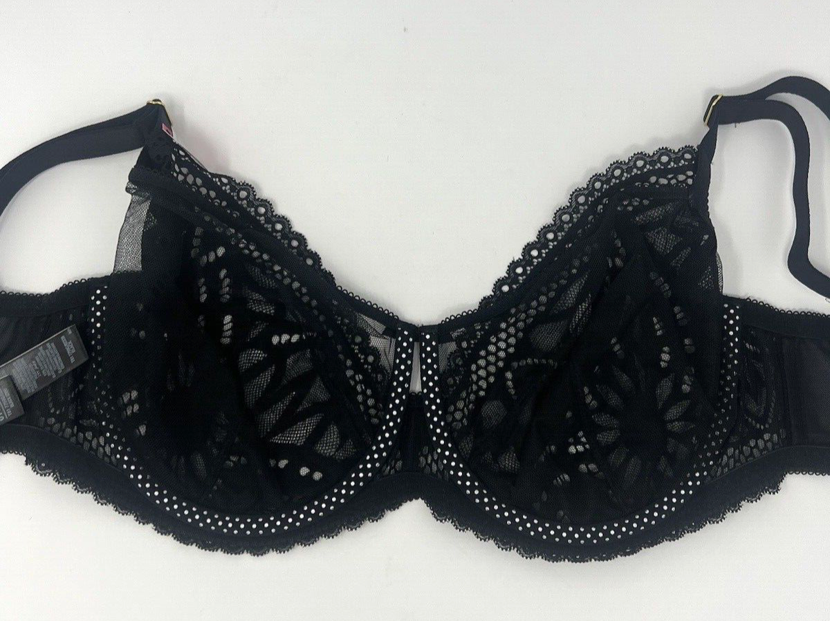 New M&S Floral Lace Bra, Boutique Underwired Full Cup Bra, Non Padded ...