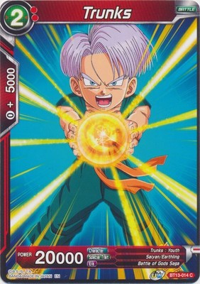 Dragon Ball Super Card Game Trunks- BT13-014 - C NM FOIL B4G2 | eBay