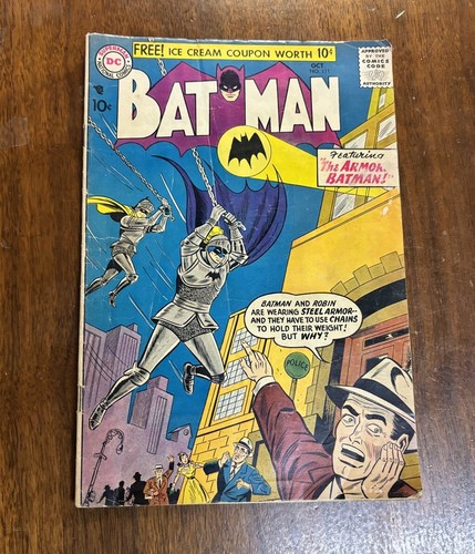 Batman 111 1957 DC Comics Featuring: “ The Armored Batman” | eBay