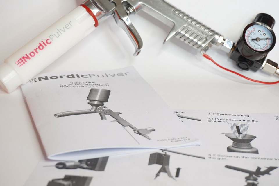 Powder Coating Gun NordicPulver PRO Powder Coat System Tribo Powder ...