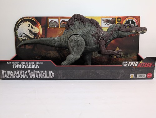 JURASSIC WORLD Epic Attack Dinosaur 22" SPINOSAURUS - Lights - Sound ...