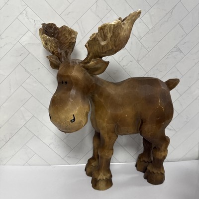 15" Resin Moose Statue XL Indoor/Outdoor Home Garden Figurine Lowes ...