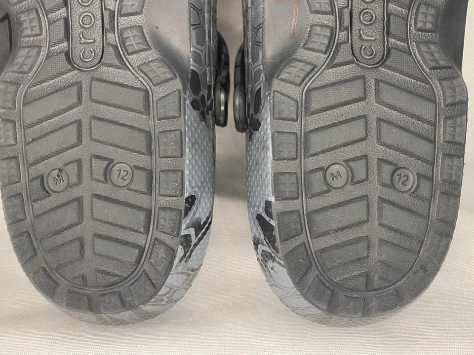 Crocs Fleece Lined Black Kryptek Typhon SnakeCamo Clogs Mens Size 12 | eBay