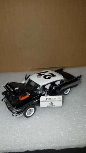 Franklin Mint 1/43 Scale 1957 Chevy Bel Air Police Chief Car | eBay