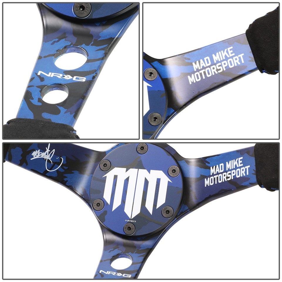 NRG INNOVATIONS RST-020MB-C-MM 350MM 3" DEEP MAD MIKE SIGNATURE ...