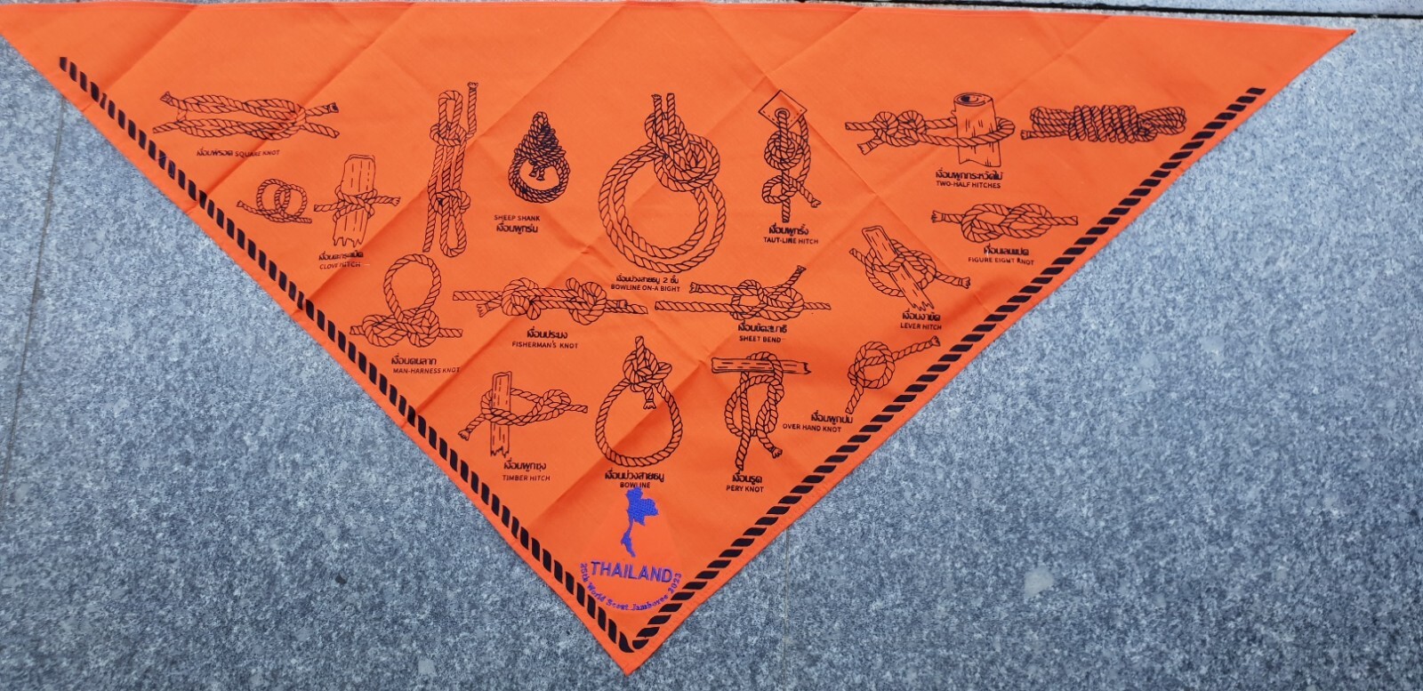 25th World Scout Jamboree Korea 2023 Contingent Neckerchief THAILAND #3 ...