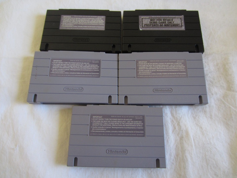Not for Resale Complete Set Collection (SNES) Super Nintendo Demo Kiosk ...