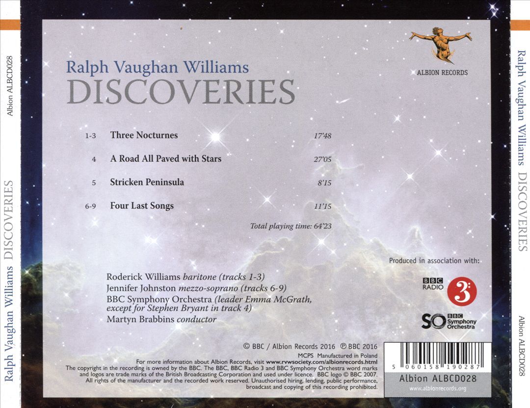 MARTYN BRABBINS / BBC SYMPHONY ORCHESTRA RALPH VAUGHAN WILLIAMS ...