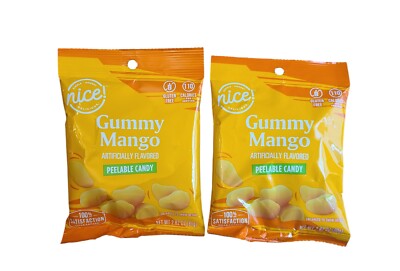 Nice! 2 Packs Gummy Mango Peelable Candy 2.82 oz Walgreens | eBay
