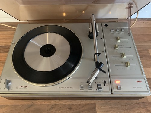 Vintage Philips Automatic 660 Turntable DC Servo Belt Drive Record ...
