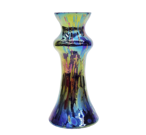 Stunning Loetz Oil Spot Luster Over Amethyst Iridescent Art Glass Vase ...