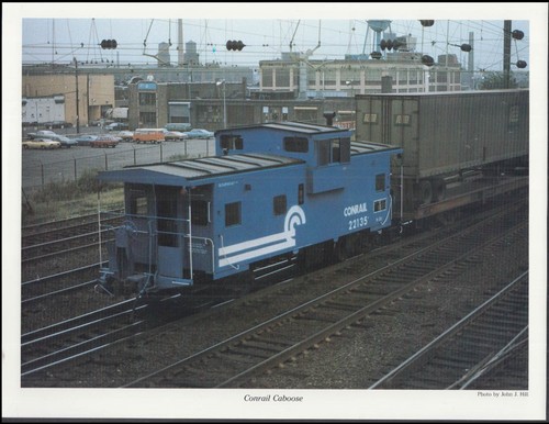 Conrail caboose #22135 color print | eBay