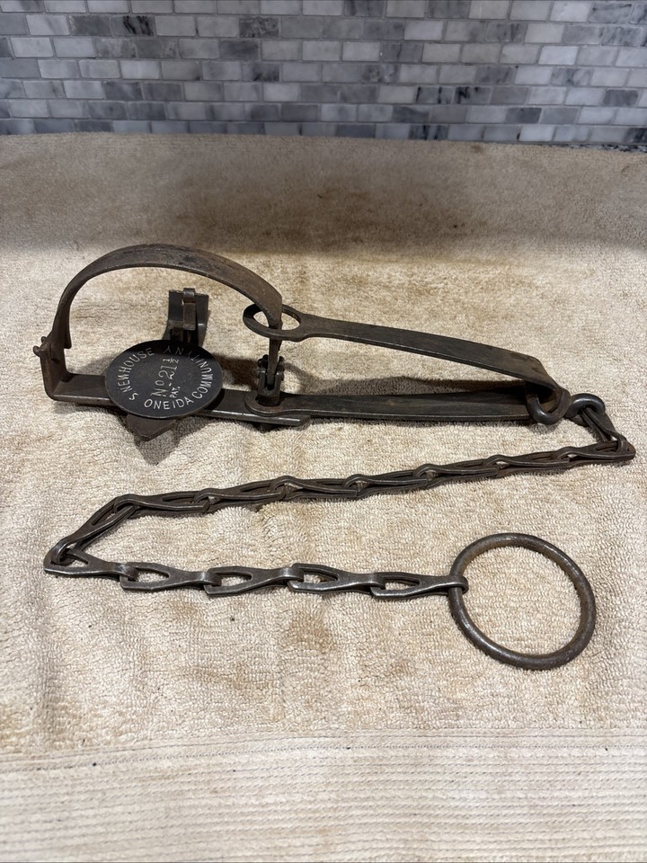 Vintage Newhouse No 21 1/2 Long Spring Trap Trapping Victor Sargent | eBay